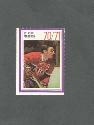 1970-71 Esso Hockey Stamp John Ferguson Montreal Canadiens | eBay
