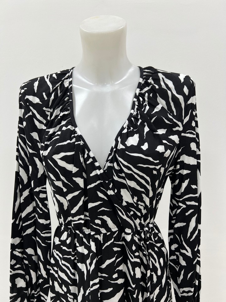 Ladies New Ex TU Animal Print Midi Dress Size 8 10 12 14 16 18 20 22 ...