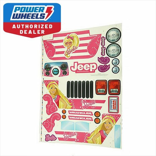 Power Wheels Decal For Jeep Barbie Jamming Jeep Model CHP65 | eBay