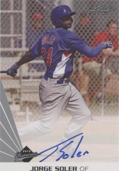 2013 Leaf Memories - Autographs Jorge Soler #A-JS1 (AU, RC) for sale ...