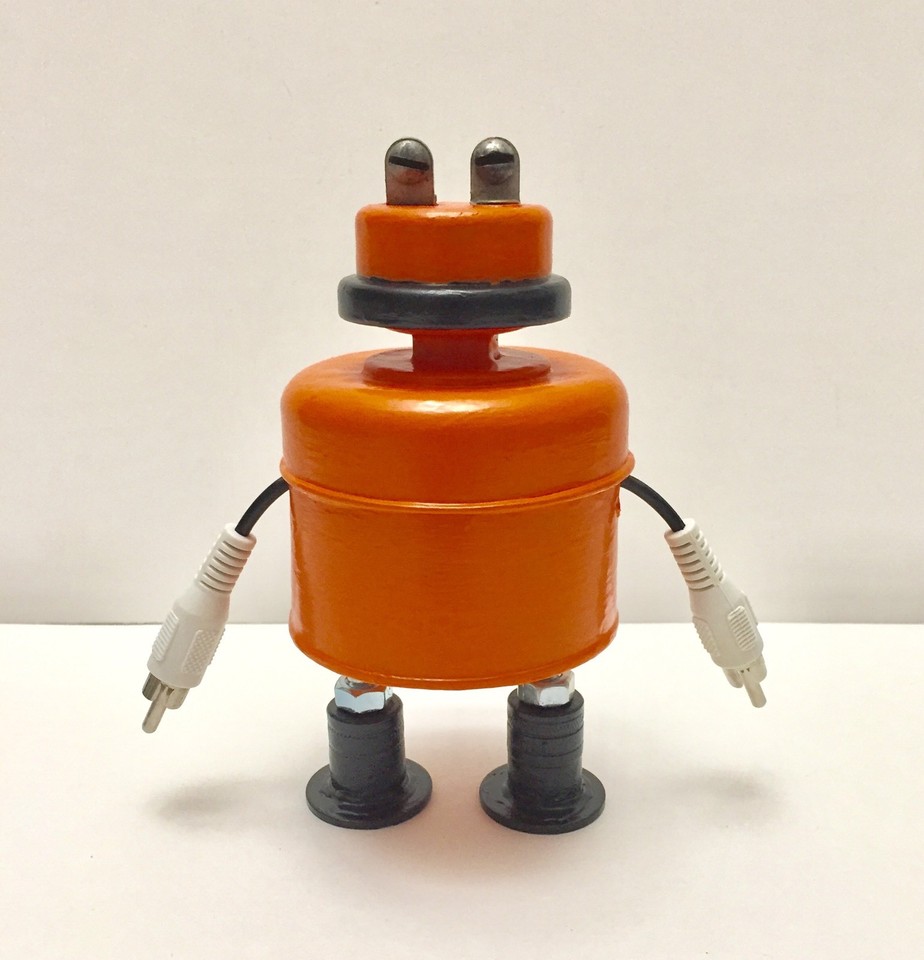 Found Objects Robot Sculpture / Assemblage Robot Figurine | eBay