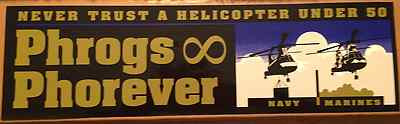 CH-46 Phrogs Phorever Bumper Sticker | eBay