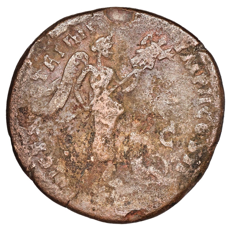 Roman Coin Lucius Vérus Sesterce 164 Vict Captif Arménien Cuivre RIC ...