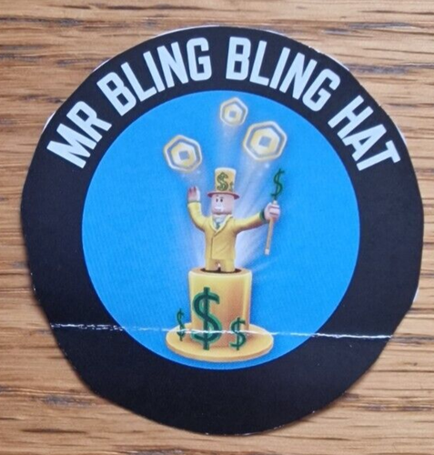 Roblox MR. BLING BLING HAT exclusive virtual RARE CODE - IMMEDIATE ...