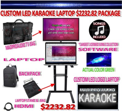 KARAOKE LAPTOP, PROFESSIONAL KARAOKE COMPUTER, SOFTWARE ELITE CUSTOM ...