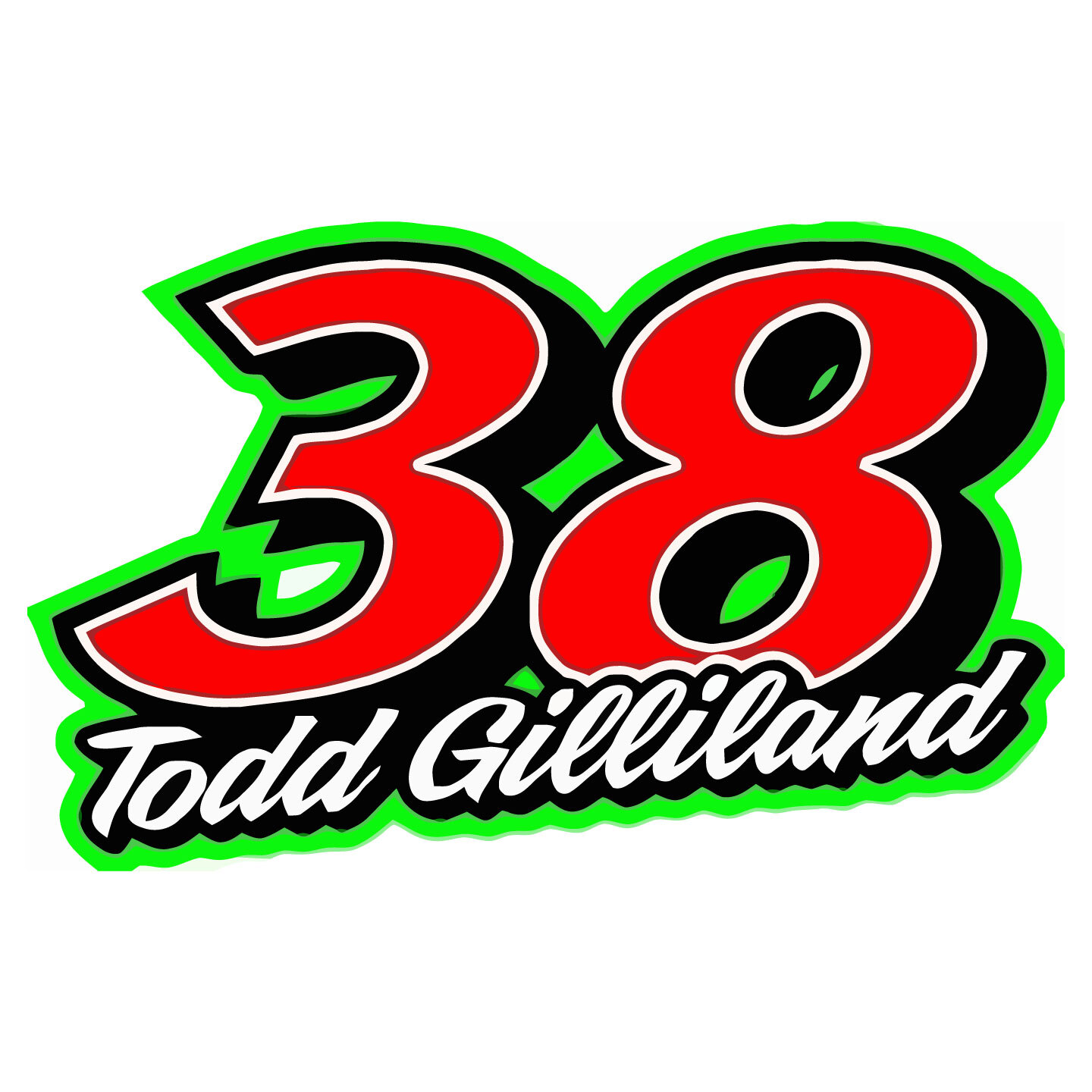 Nascar #38 Todd Gilliland Decal ~ Vinyl Car Wall Sticker | eBay