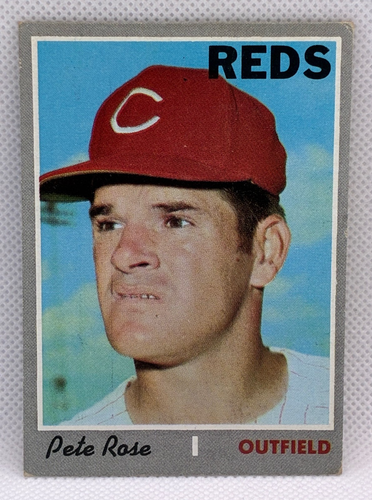 Pete Rose 1970 Topps #580 Reds Hit King EX good centering clean surface ...