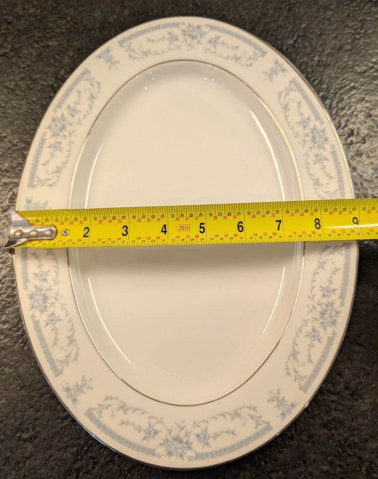 Sheffield Blue Whisper Porcelain Fine China Oval Platter 1985 12" | eBay