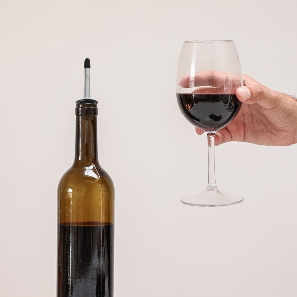 6 Pcs Bottle Pour Spouts Oil Stainless Steel Pourers Beverage Stopper ...