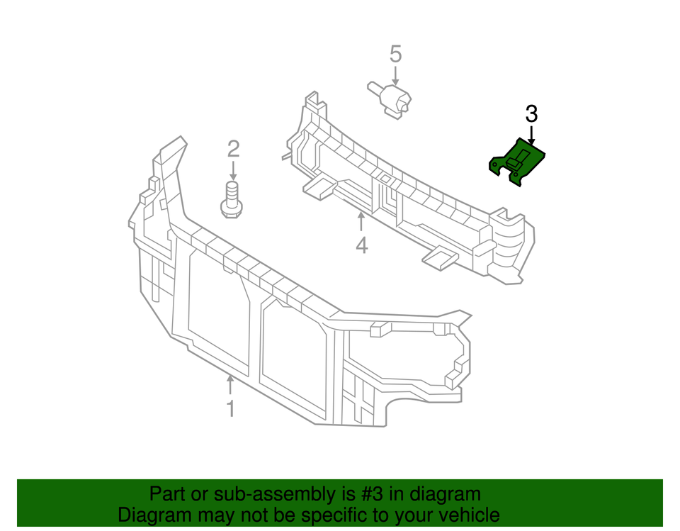 Genuine Hyundai Radiator Support Bracket 86526-4R000 | eBay