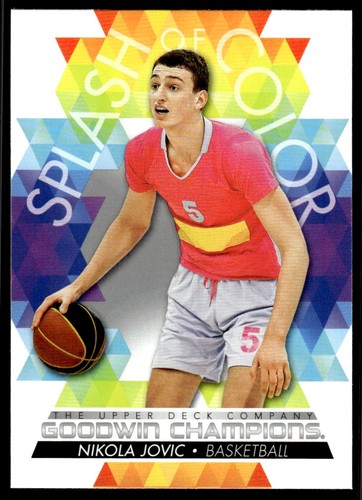2022 Upper Deck Goodwin Champions Splash Of Color Nikola Jovic ...