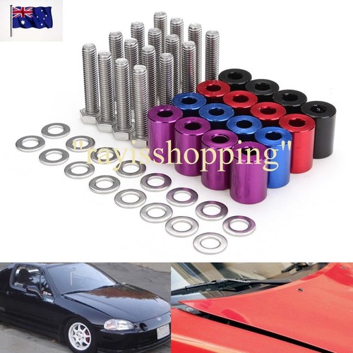 BLACK Bonnet Spacers, Increase Airflow Air Flow Vent Vents Hood Scoop ...