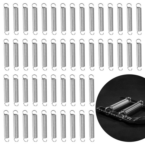 50PCS Extension Spring - Stainless Steel Extension Springs with Hook ...