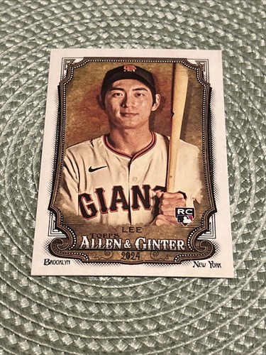 2024 Topps Allen & Ginter #269 Jung Hoo Lee Rookie San Francisco Giants ...