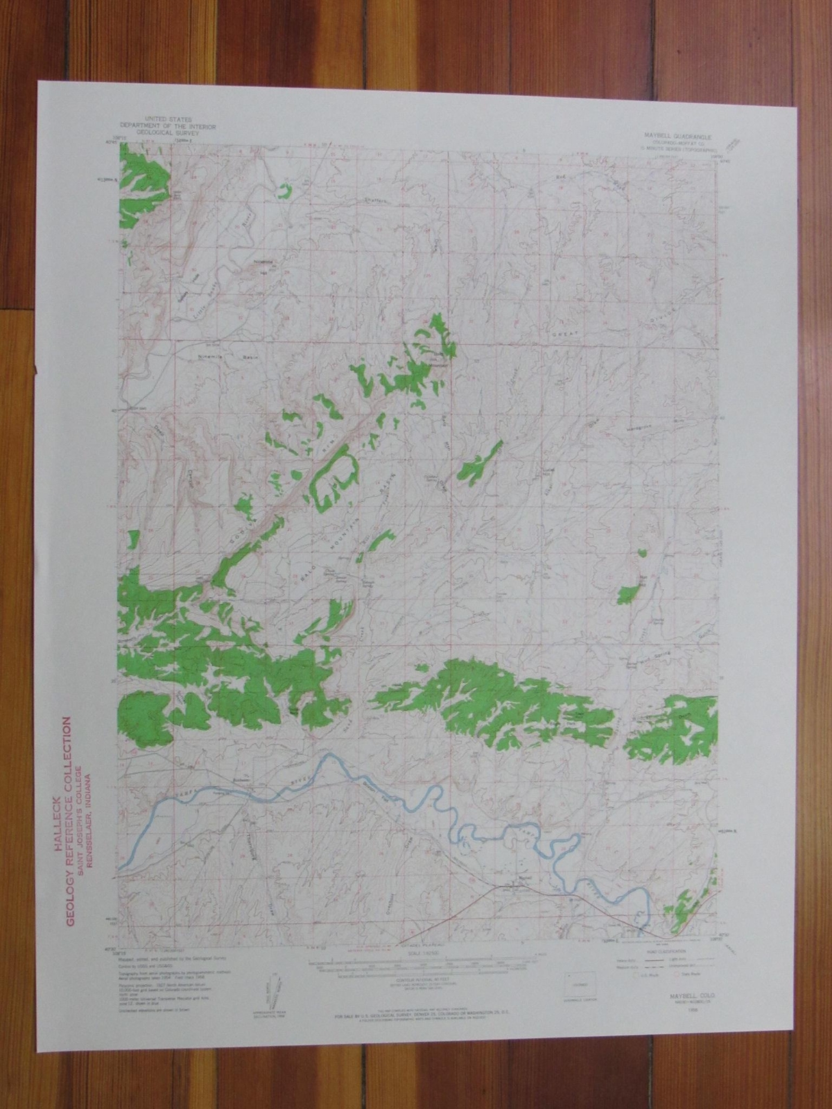 Maybell Colorado 1960 Original Vintage USGS Topo Map | eBay