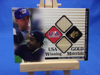 Gookie Dawkins Mike Kinkade SPX 200 Winning Materials Dual Bat MK-GD ...