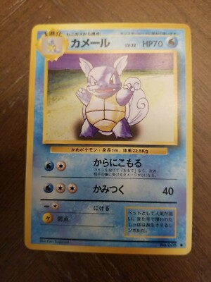 Japanes Pokemon Base Set No.0008 Wartortle Mint. | eBay