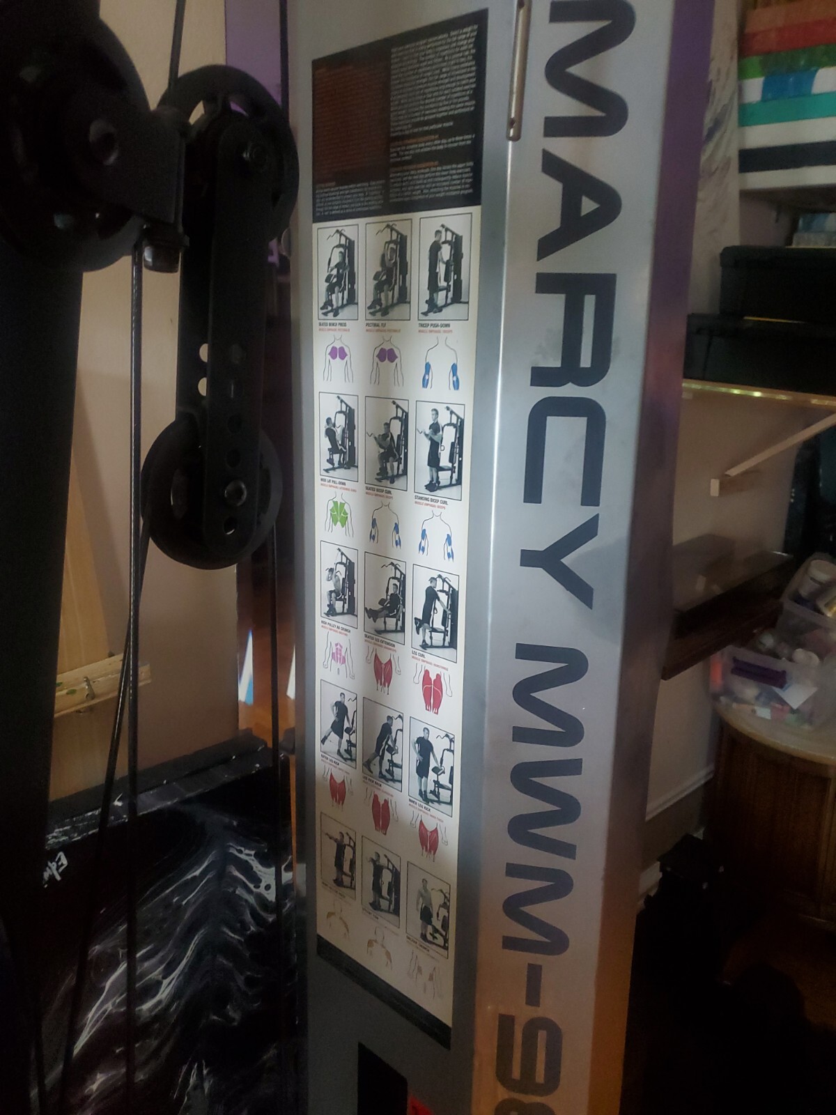 Marcy MWM-988 Home Gym System 150lb Weight Stack Machine 96362992084 | eBay