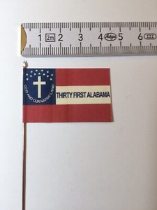 864) 1x 28mm ACW Confed 31st Alabama Infantry Regiment State Flag | eBay