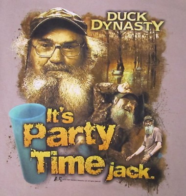 Phil Robertson Duck Dynasty It's Party Time Jack Medium Short Sleeve ...