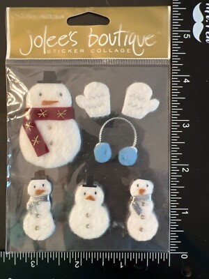 Jolees Boutique Snowmen Sticker Collage Set SPJ027 | eBay