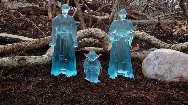 Custom 6" Jedi force ghost spirit set of 3 Star Wars black series ...