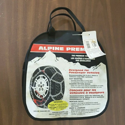 Alpine Premier Class S Clearence TWO Tire Snow Chains #1540 Easy ...