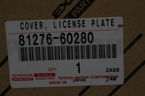 8127660280 Genuine Toyota COVER, LICENSE PLATE LAMP 81276-60280 | eBay UK