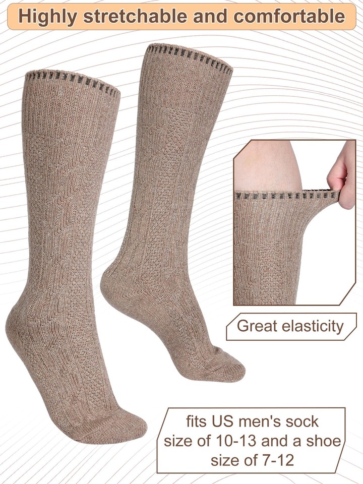 2 Pairs Lederhosen Socks German Oktoberfest Socks Bavarian Lederhosen ...