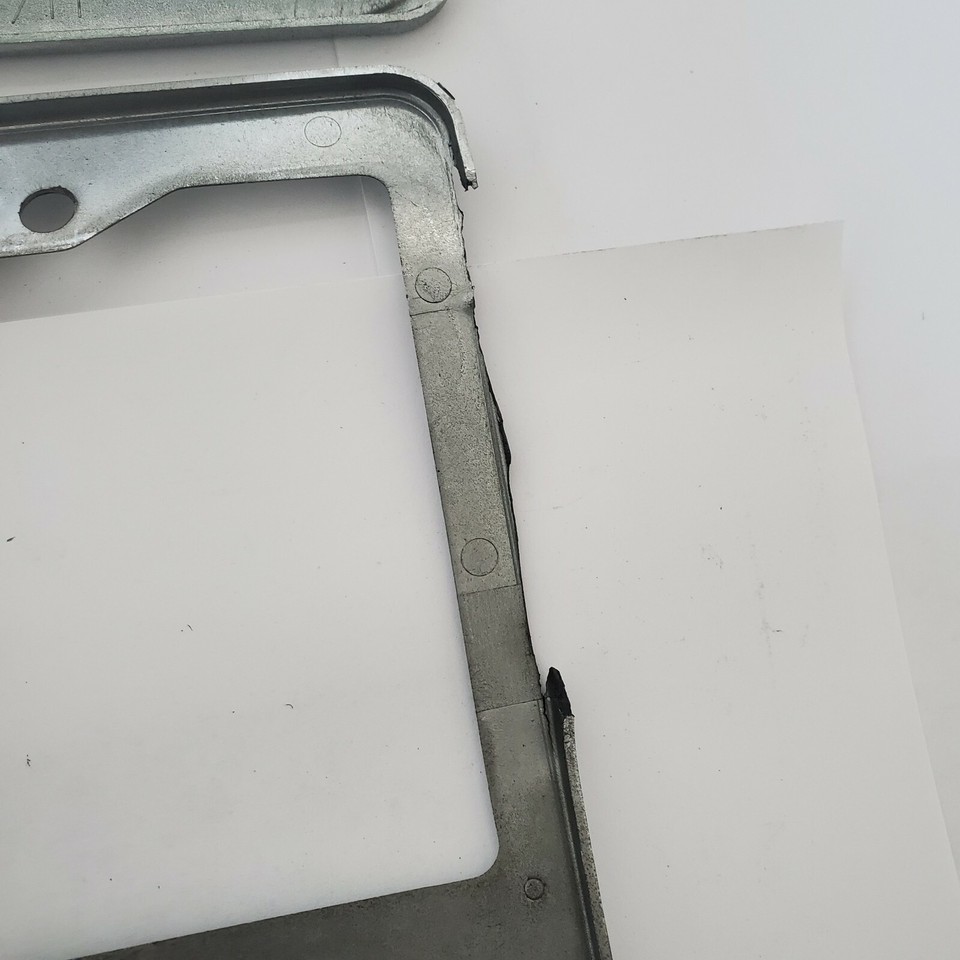 2x Fontana Nissan 210 Freeway California Silver Plastic License Plate ...