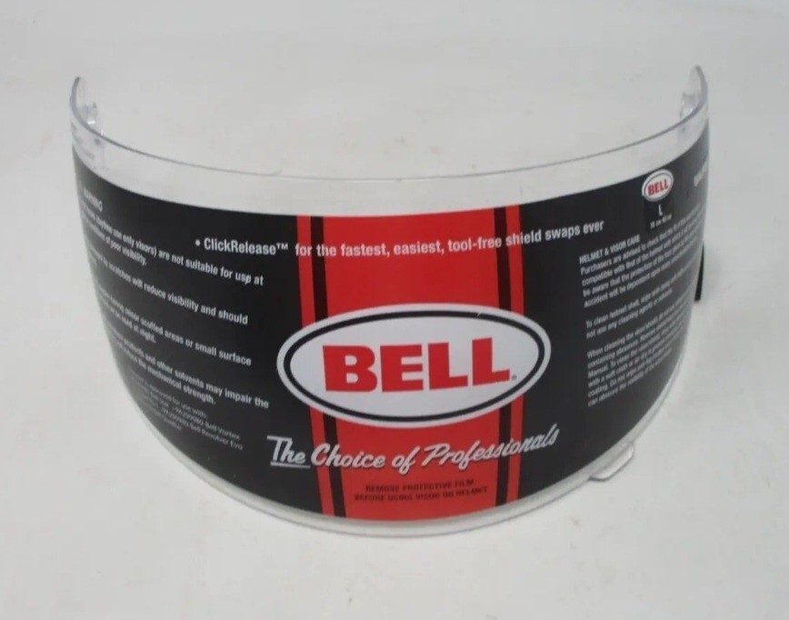 Bell Clear Shield Visor P157 CS FS Star Rs-1 Vortex Qualifier Revolver ...