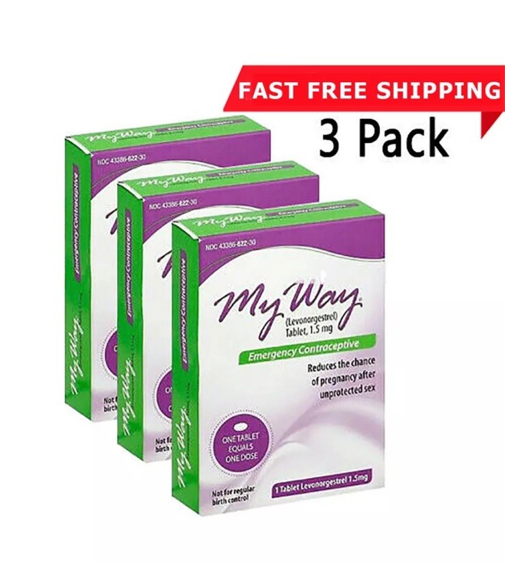 3x My Way Emergency Contraceptive Pill Compare to Plan B One Step ...
