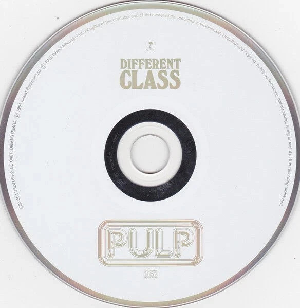 Pulp: Different Class [CD Album] (1995) Brit Pop Indie Rock *Like New ...