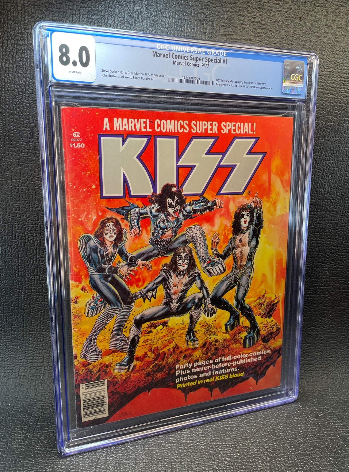 Marvel Super Special #1 (1977) CGC 8.0 (Iconic Kiss Blood Issue) | eBay