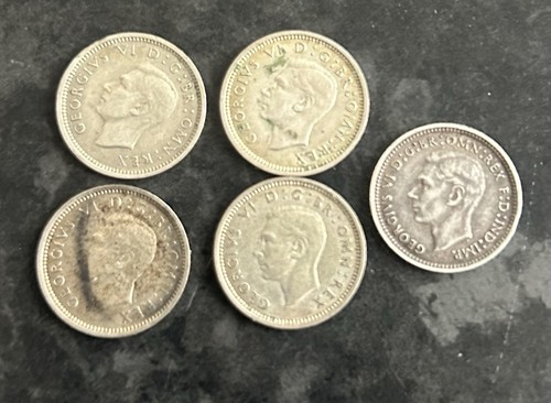 George V1 Silver Lucky Three Penny Bits | eBay UK
