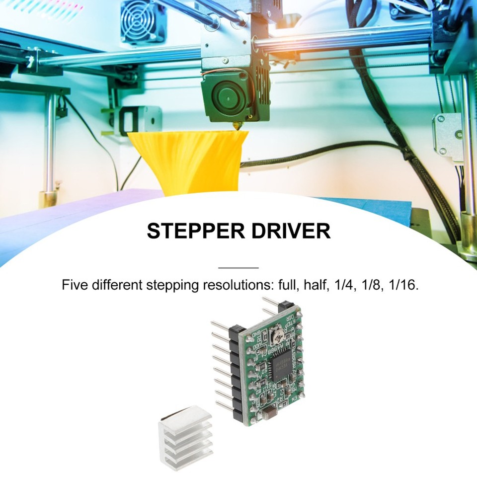 5 Pcs Stepper Motor Driver 3D Printer Interface& Driver Modules Stepper ...