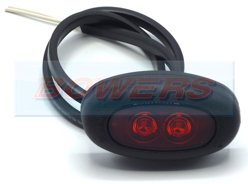 RUBBOLITE / TRUCK-LITE M851 851/02/04 12V 24V LED RED REAR MARKER LAMP ...