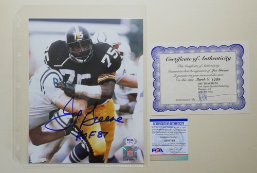 Joe Greene Pittsburgh Steelers Signed Autographed 8x10 Action Photo w ...