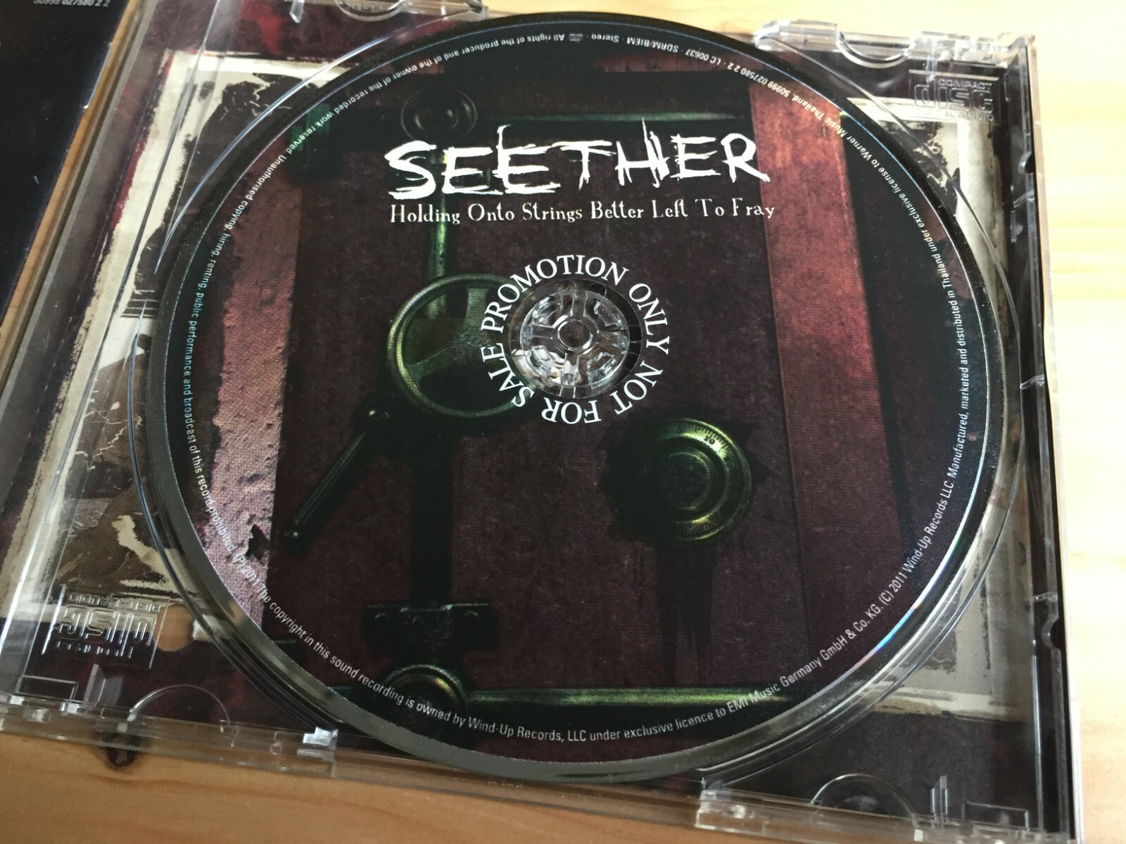 Seether Holding Onto Strings Better Left To Fray Thailand Promo CD (EMI ...