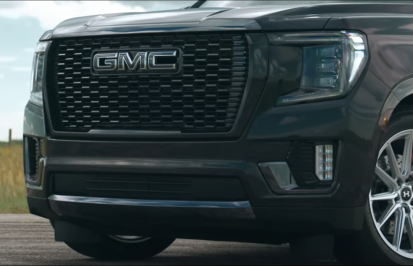 2021-2024 GMC Yukon Yukon XL GM Front & Rear Chrome Black Emblem Kit ...