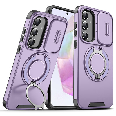 Magnetic Case with Slide Camera Cover For Samsung Galaxy A54 5G/A35/A15 ...