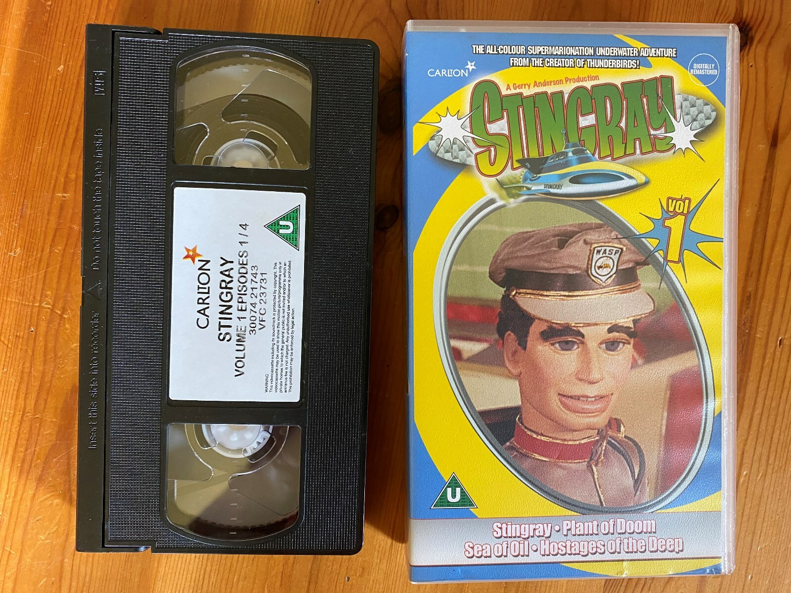Childrens TV series VHS VIDEO STINGRAY vol 1 carlton 2001 production ...