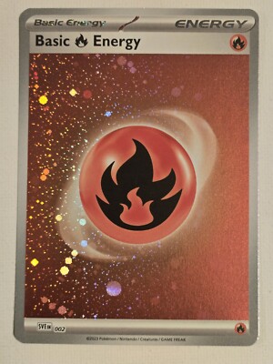 Basic Fire Energy (Cosmos Holo) 002 Sv01: Scarlet & Violet Base Set ...