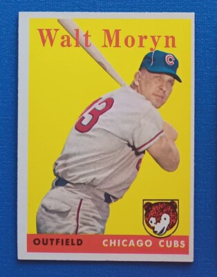 1958 Topps Baseball #122 Walt Moryn - Chicago Cubs - EX-MT | eBay