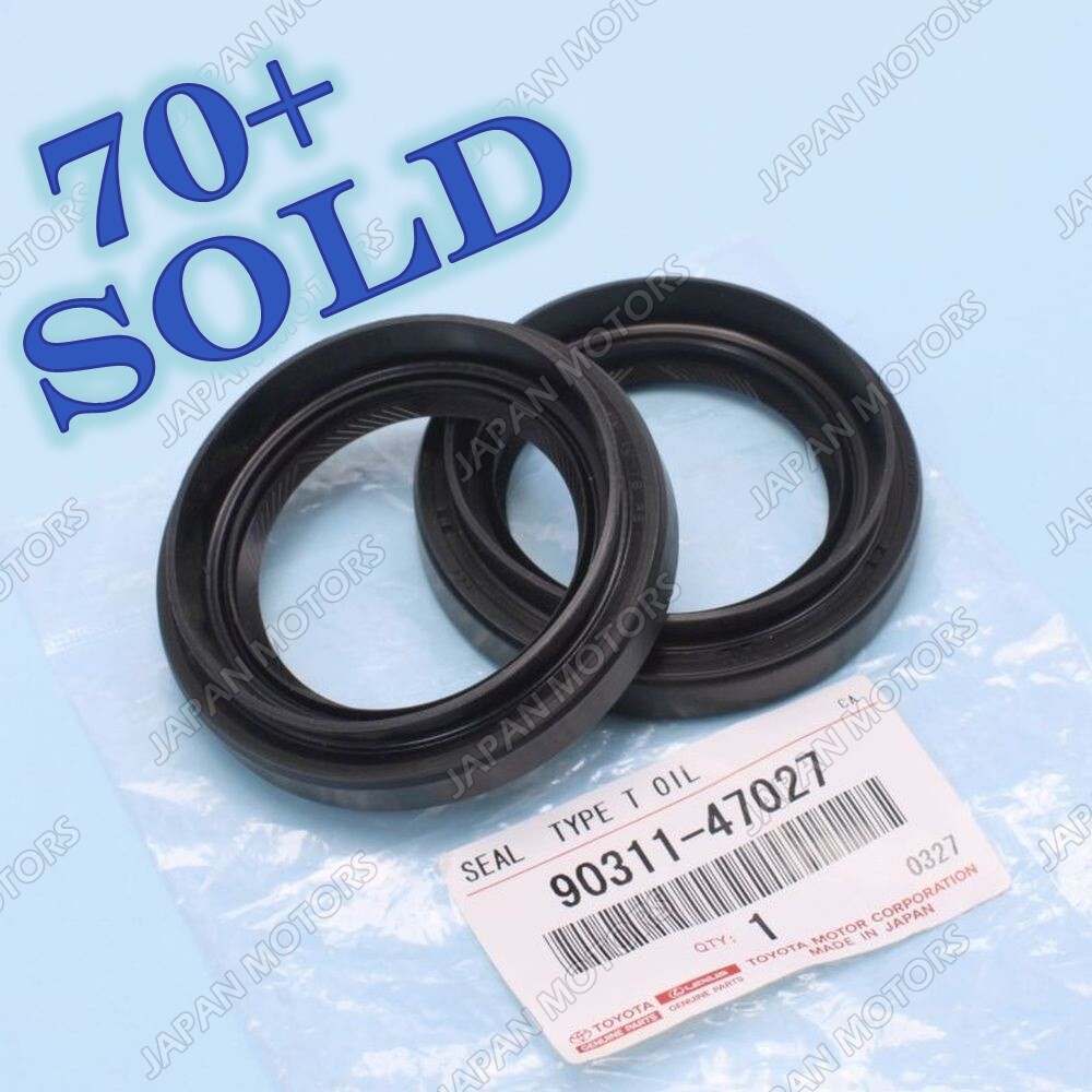 2 OEM Toyota Land Cruiser Lexus LH Front Axle Oil Seal 90311-47027 / ...