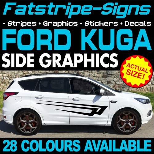 to fit FORD KUGA GRAPHICS STRIPES STICKERS DECALS CAR VINYL TITANIUM ...