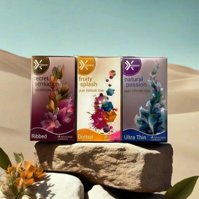 54 PCS CONDOMS ULTRA THIN DOTTED FLAVOURED RIBBED CONDOMS EXTRA SAFE ...