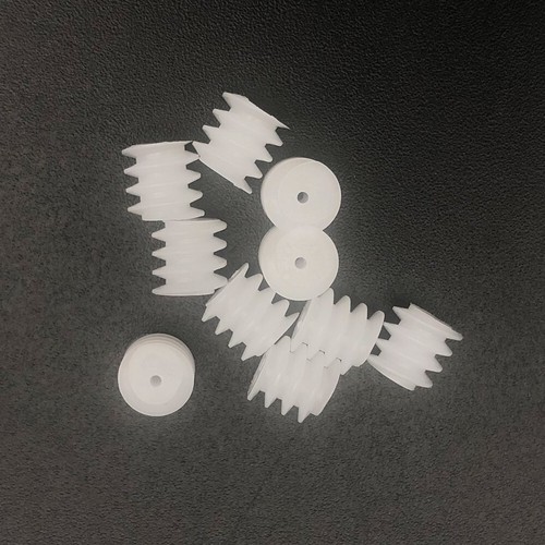 10Pcs 0.4M Plastic Spindle Worm Reduction Gear 5MMX5MM Bore Hole 0.8MM ...