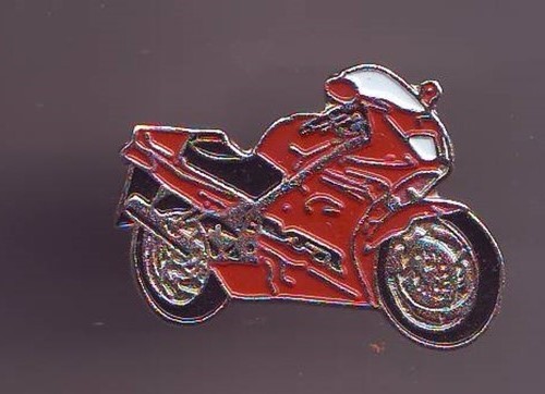 Pin's Pins Metal - jolie moto rouge noir sport - tres bon etat complet ...