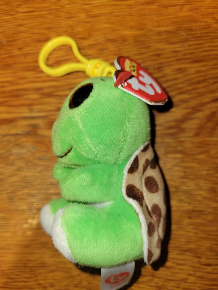 NEW! 2022 TY Beanie Boos - TURBO the Green Turtle (Key Clip - 3 inch ...